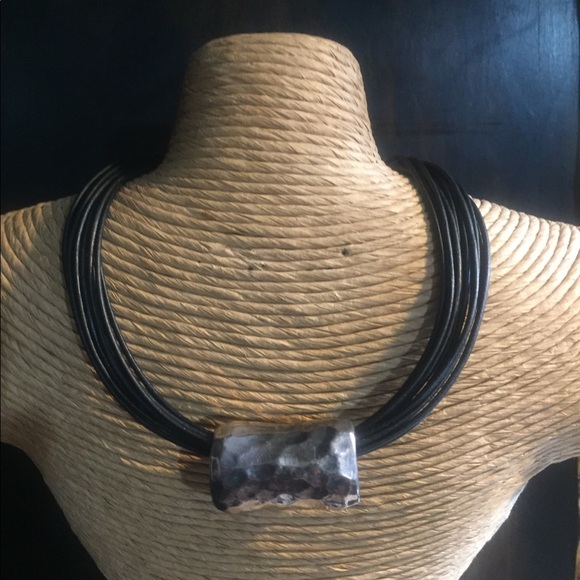 Simon Sebbag | Jewelry | Simon Sebbag Multistrand Leather Ss Necklace ...